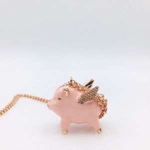 kate spade | Jewelry | Kate Spade Imagination Flying Pink Pig Locket ...
